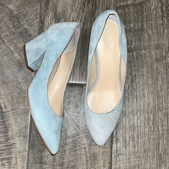 Botkier | Shoes | Botkier Stella Suedeleather Cool Blue Pointy Toe ...